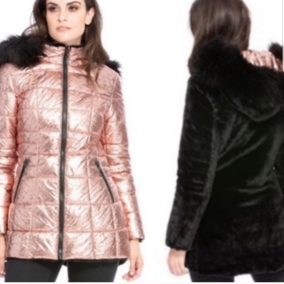 Jackets & Coats | Crackled Copper Metallic Parka Canadian Ja | Poshmark